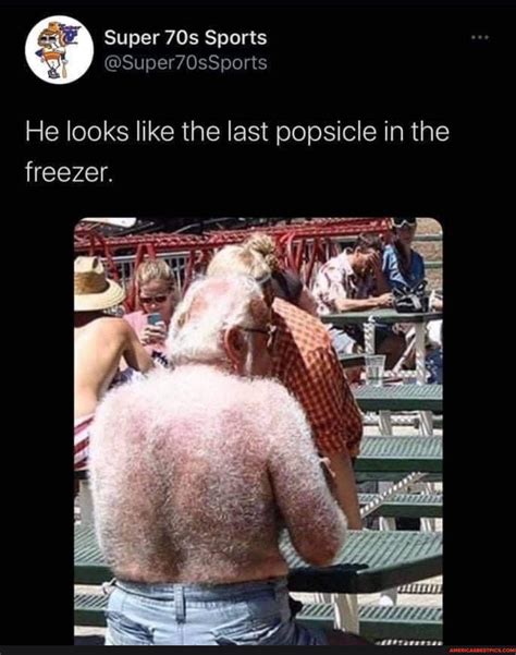 Super Sports He Looks Like The Last Popsicle In The Freezer An