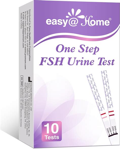 Easyhome 10 Fsh Test Strips Rapid Visual Result For Qualitative Fsh