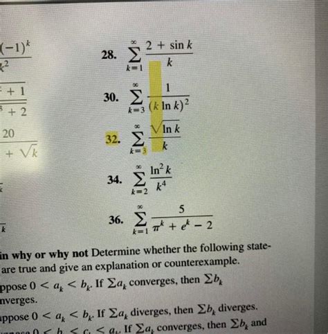 Solved Practice Exercises 9 36 Comparison Tests Use The