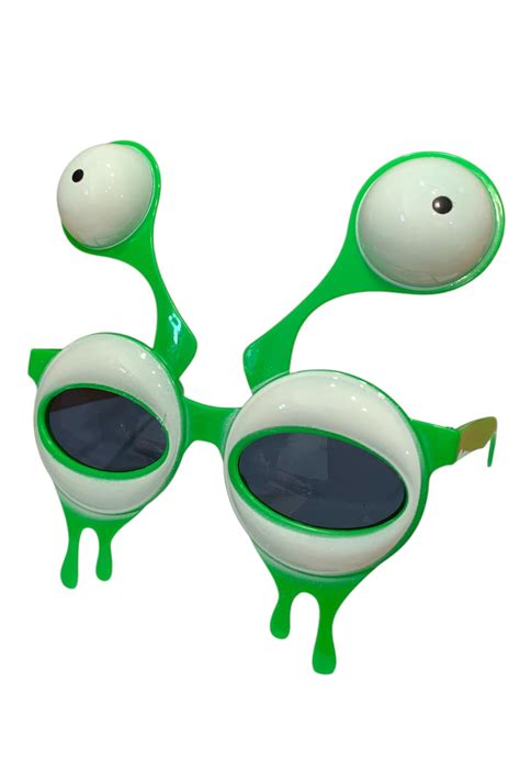 Reflective Green Alien Glasses Perth Hurly Burly