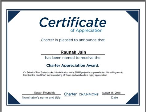 Raunak Jain On Linkedin Thank You Charter Communications 15 Comments