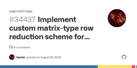 Implement Custom Matrix Type Row Reduction Scheme For Exterior Algebra