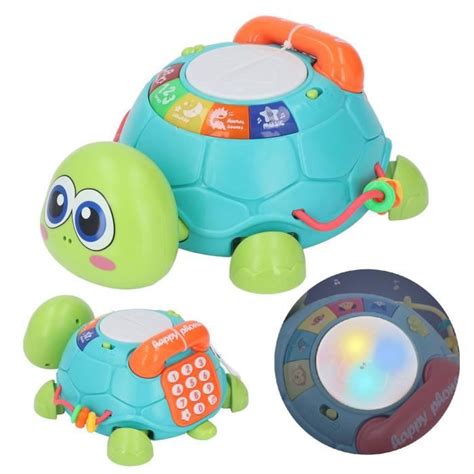 ESTINK Jouet tortue musical pour bébé Jouet de Tortue Musicale pour