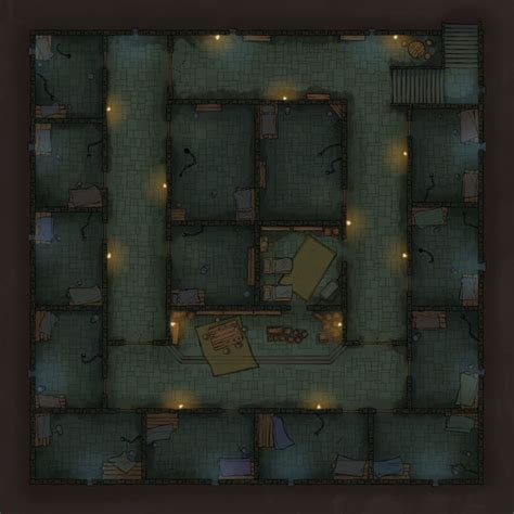 Fortress Prison Free Spellarena Map Atlas Fantasy Map Dnd World Map Dungeon Maps