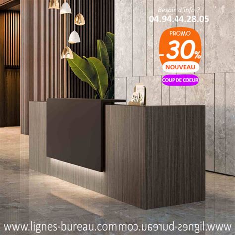 Banque d’accueil design bois, contemporaine, luxueuse, Bench - Mobilier de bureau professionnel
