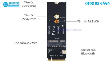 Adapter M.2 Wifi to M2 PCIe