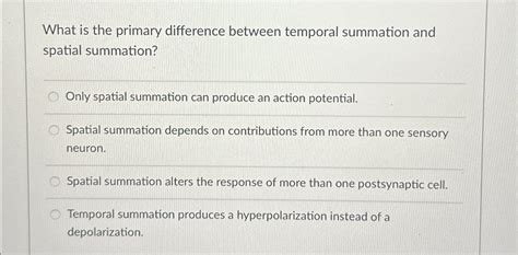 Solved What Is The Primary Difference Between Temporal Chegg