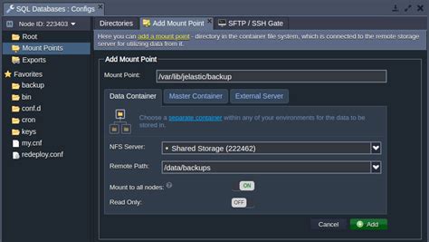 Schedule Backups For Mysql And Mariadb Databases Virtuozzo