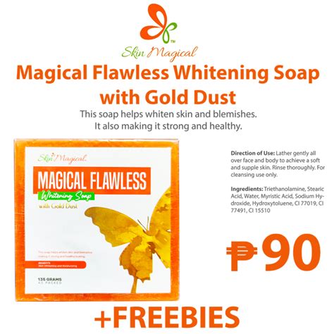 Skin Magical Flawless Whitening Soap With Gold Dust Lazada Ph