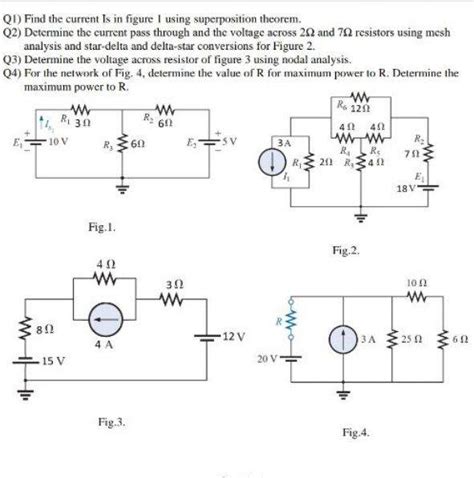 Solved QD Find The Current Is In Figure I Using Chegg Com