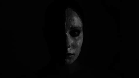 Face White Black Women Monochrome Model Portrait Dark Looking