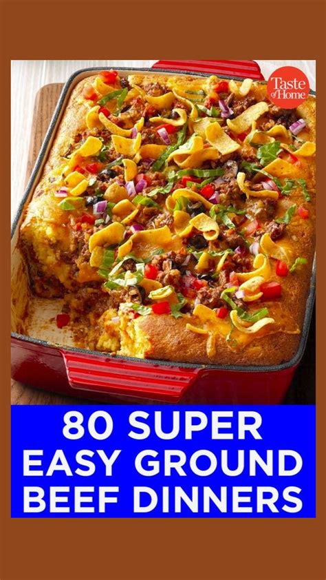 35 Quick And Easy Ground Beef Dinner Ideas Artofit