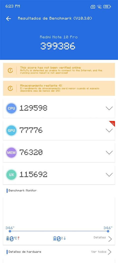 AnTuTu Scores Of Xiaomi Redmi Note Pro NR Benchmark