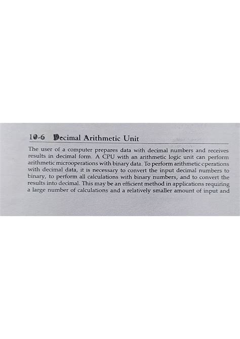 Decimal Arithmetic Operations B Sc Computer Science Studocu