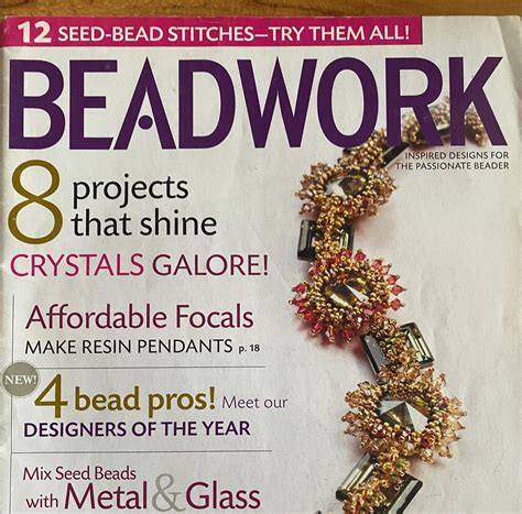 Beadwork Magazine 12 Seed Bead Stitches Try Them All February March