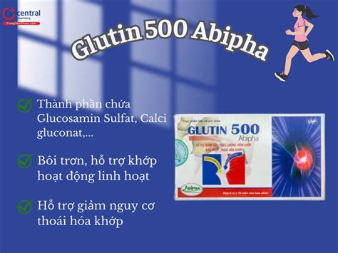 Thuốc Glutin 500 Abipha Viên Uống Hỗ Trợ Tăng Cường Và Bảo Vệ Chức