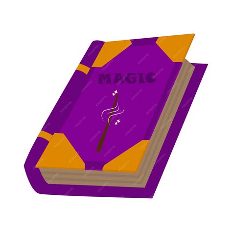 Ilustración Del Libro De Hechizos Vector Premium