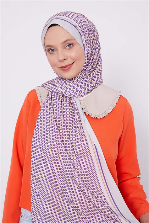 Bej Elips Desen Club Şal Levidor