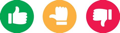 Thumbs Up Thumbs Down Stock Illustration „like And Unlike Icons