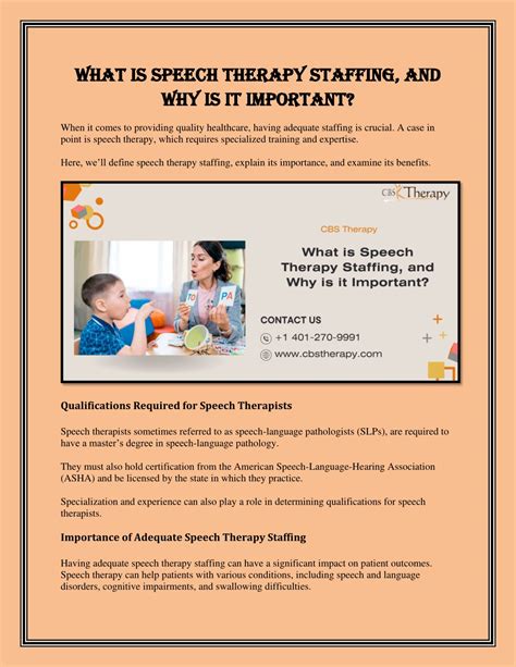 Ppt What Is Speech Therapy Staffing And Why Is It Important