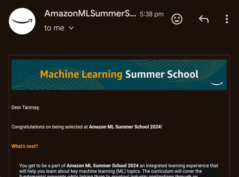 Tanmay Maheshwari On Linkedin Amazonmlsummerschool Machinelearning