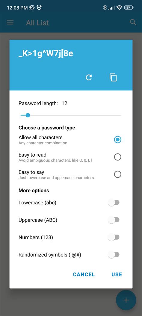 Generate Password Fragment Issue 2 Casianeugen PasswordManager