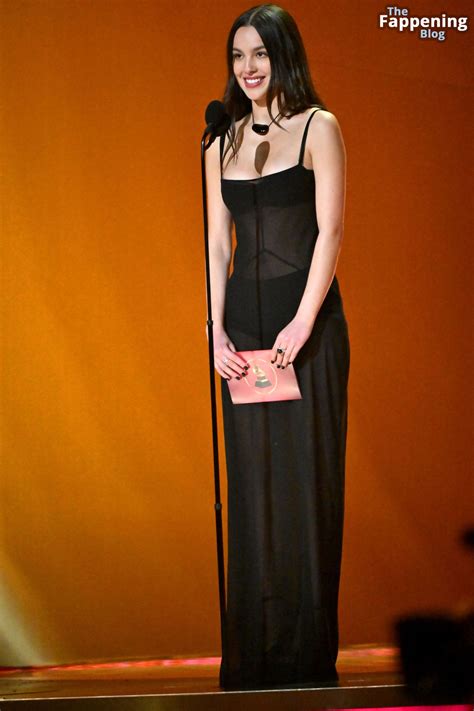 Olivia Rodrigo Looks Stunning In A Black Dress At The 65th Grammy Awards In La 65 Photos