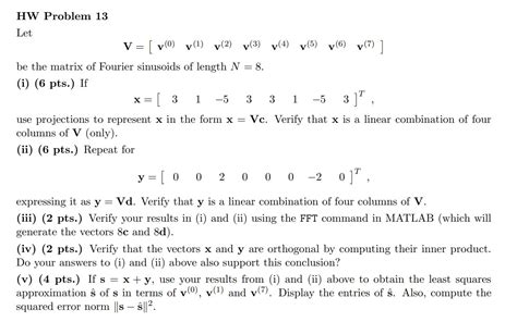 HW Problem Let V V V V V V V Chegg Com
