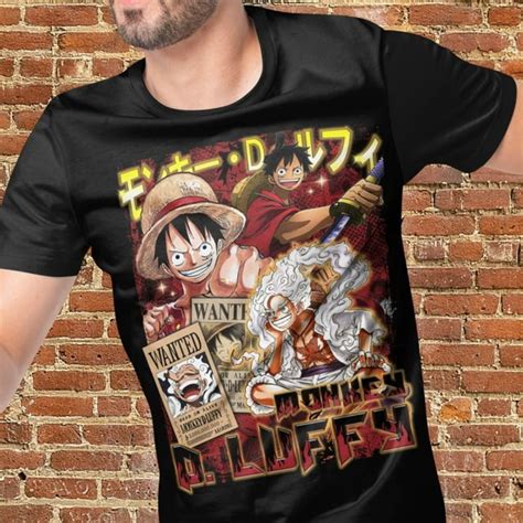 One Piece T Shirts Luffy Gear 5 Vintage Graphic Anime T Shirt