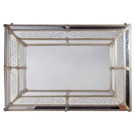 Superb Venetian Murano Glass Mirror For Sale At 1stdibs