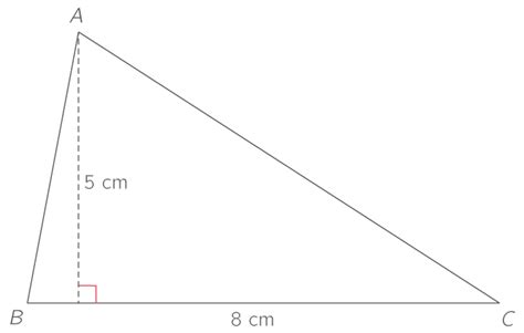 Calculer L Aire D Un Triangle Simple 5e Exercice Mathématiques Kartable