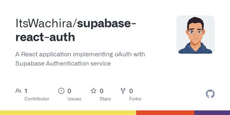 Github Itswachirasupabase React Auth A React Application Implementing Oauth With Supabase