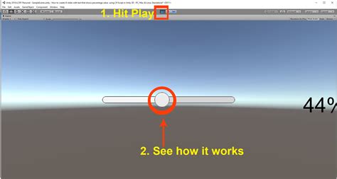 create ui slider with text that shows percentage value using c script