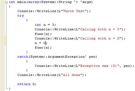 The C Net Programming Tutorial On How To Handle Exceptions Using