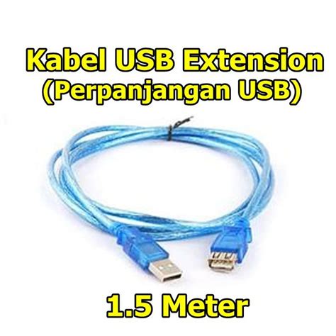 Jual Kabel Usb Extension Meter Male To Female Shopee Indonesia