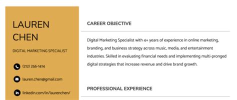 How To Write A Resume Header With Examples