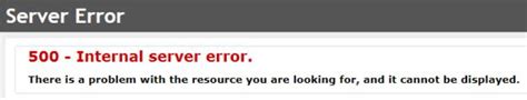 Outlook Web Access Getting Internal Server Error 500