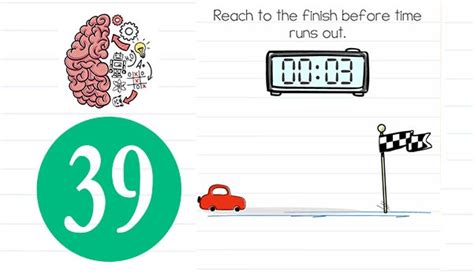 Brain Test Level 39 Reach To The Finish Before Time Runs Out