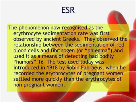 PPT CRP Vs ESR Assessing And Measuring The Inflammatory Response PowerPoint Presentation ID