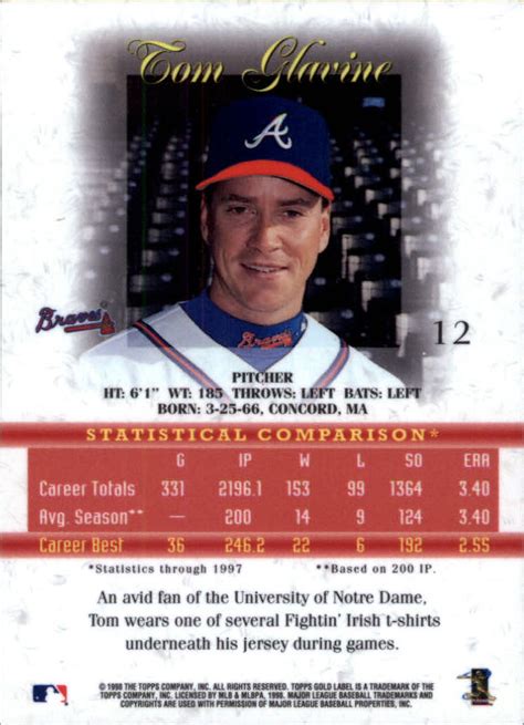 1998 Topps Gold Label Baseball Ebay