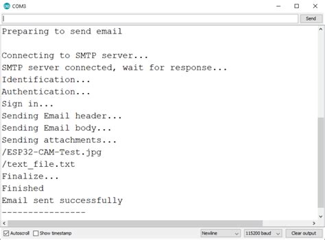 Esp32 Smtp Server Send Email With Attachments Arduino Ide Serial