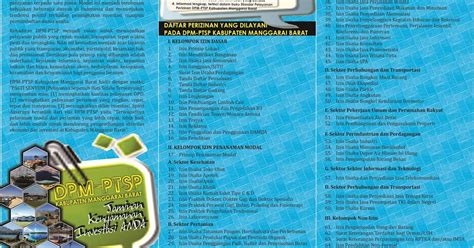 Hamza H Wulakada Lay Out Leaflet Sp Perizinan Kabupaten Manggarai Barat