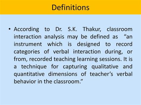 Flanders Interaction Analysis System Pptx