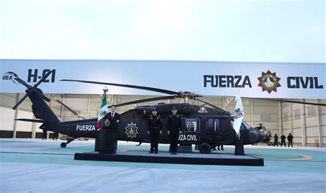 México Fuerza Civil Estrena Un Helicóptero Black Hawk En Nuevo León
