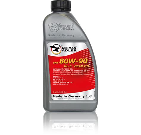 Gear Oil - SAE 80W-90 GL-5 - GERMAN ADLER - Made in Germany