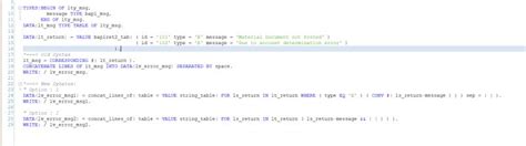 Sap Abap New Syntax Populating Bapi Error Messages Is A Common Requirement However Looping