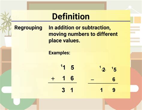 Math Video Definition 36 Addition And Subtraction Concepts Regrouping Spanish Audio Media4math