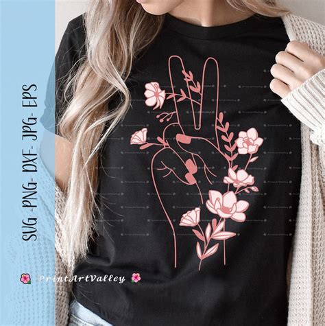 Hand Peace Sign Svg Peace Hand Svg Peace Hand Sign Print Hand Etsy