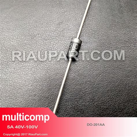 Dioda Sr510 Sr5100 Diode Schottky Barrier 100v 5a