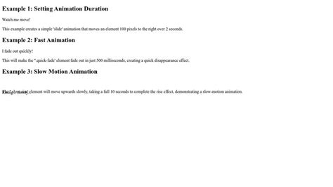 Css Animation Duration Property